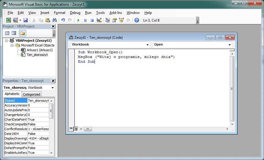 Okno MsgBox W Excel VBA TomaszKenig pl